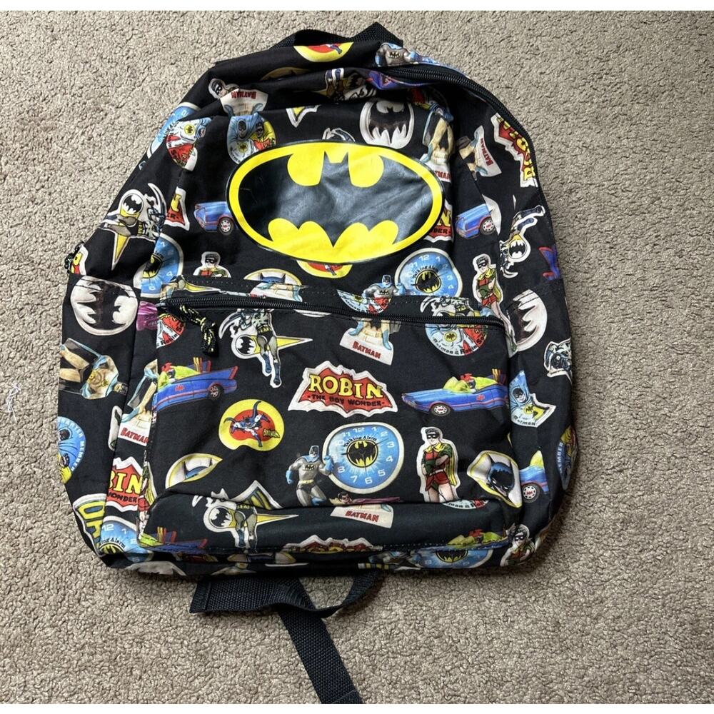 Bioworld Batman & Robin Backpack Full Size Bag Retro … - Gem